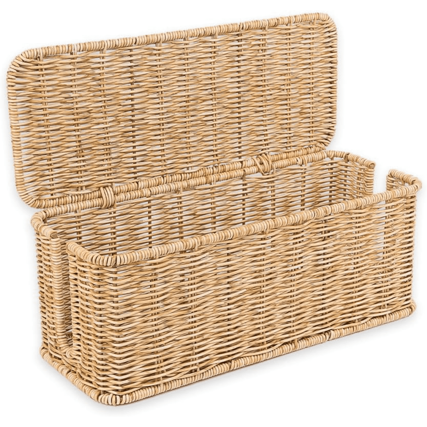 dxynlg Cable Management Handmade Rattan Cable Organizer 2 Open Slots ...