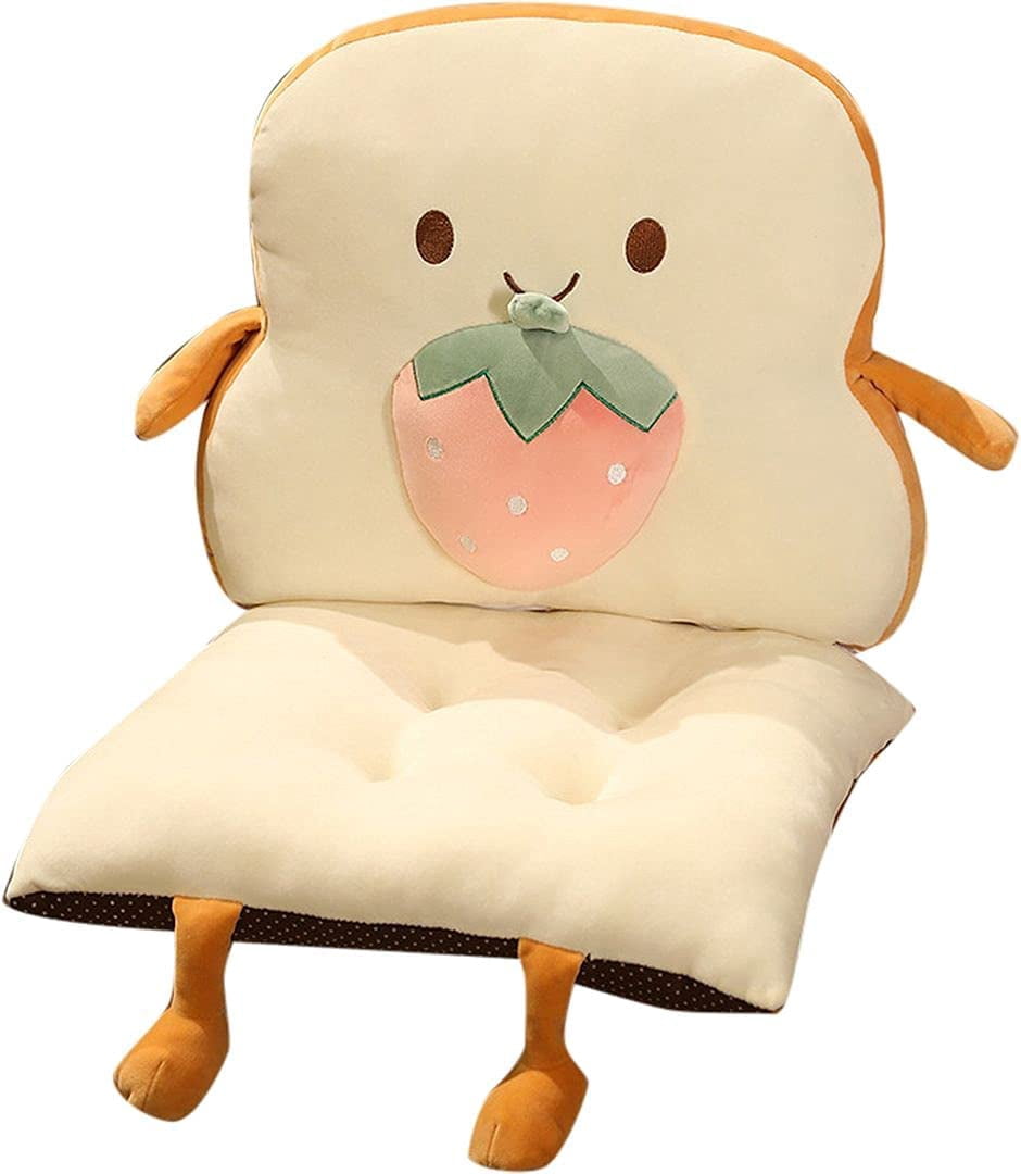 dxynlg Chair Cushion Plush Seat Cushion Back Cushion with Ties ...