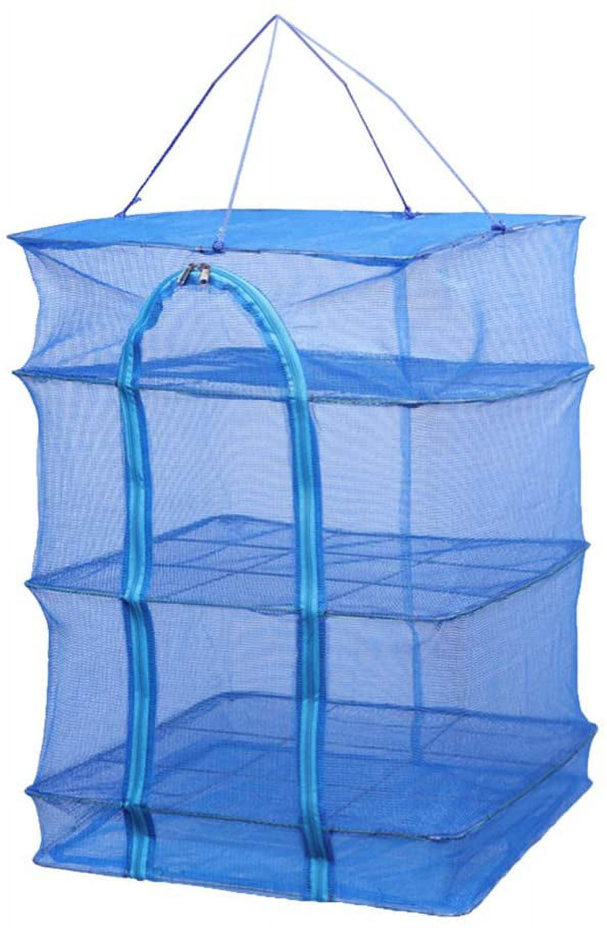 dxynlg Drying Net Basket 3 Layer Foldable Mesh Hanging Dryer Rack with ...