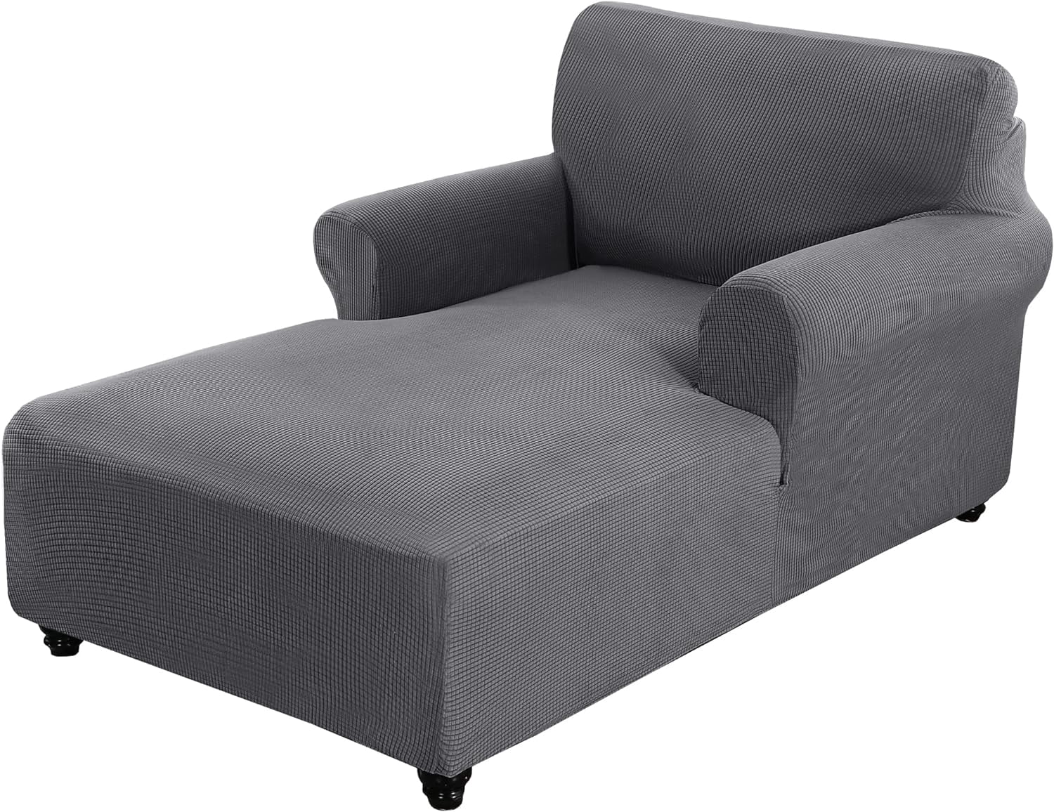 dxynlg Fitted Chaise Lounge Couch Cover - Double Arm Stretch Chair Slip ...