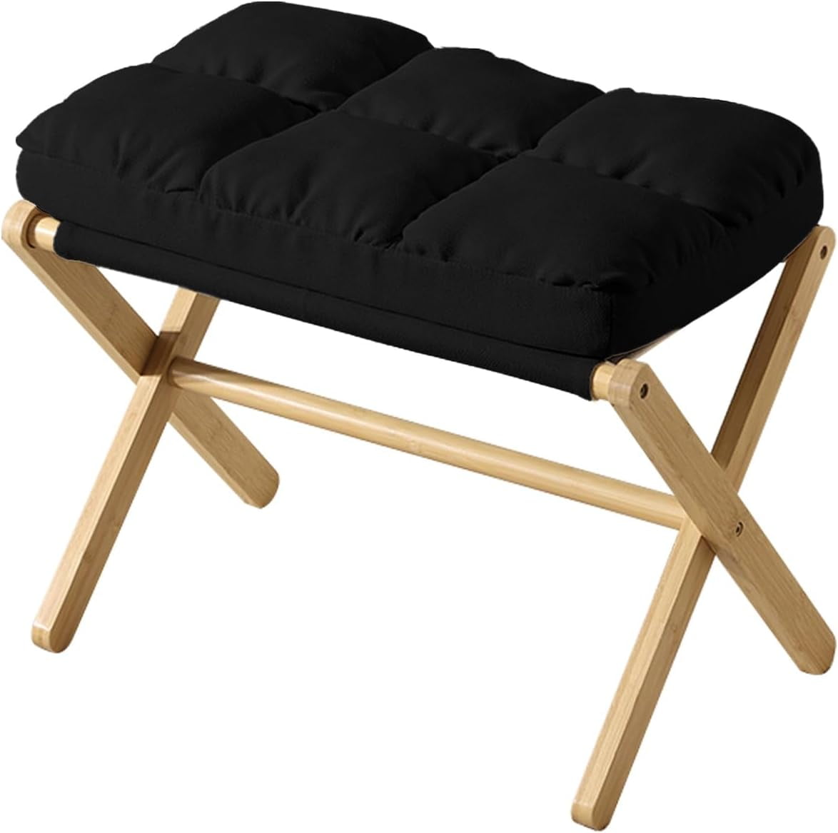 dxynlg Folding Footrest Stool Small Accent Ottoman with Thick Cotton ...