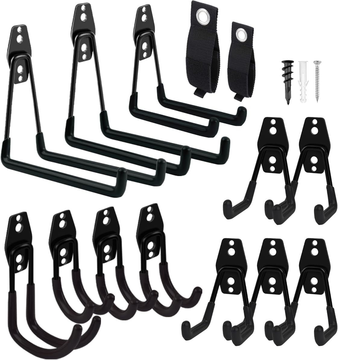 dxynlg Garage Hooks Heavy Duty 14 Pack Steel Garage Storage Hooks Tool Hangers for Garage Wall ...