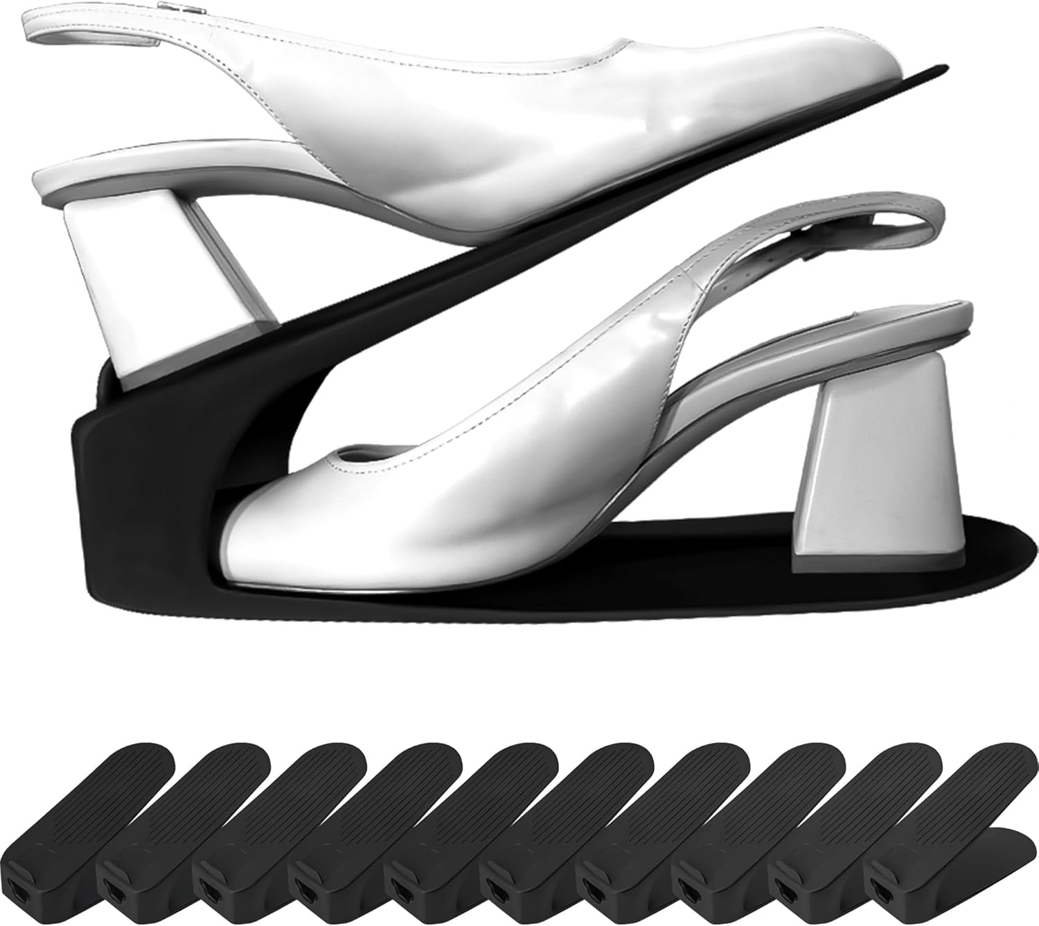 dxynlg I M LIVING - Value Pack Shoe Slot Organizer 10-Piece Space-Saving Shoe Holders for ...