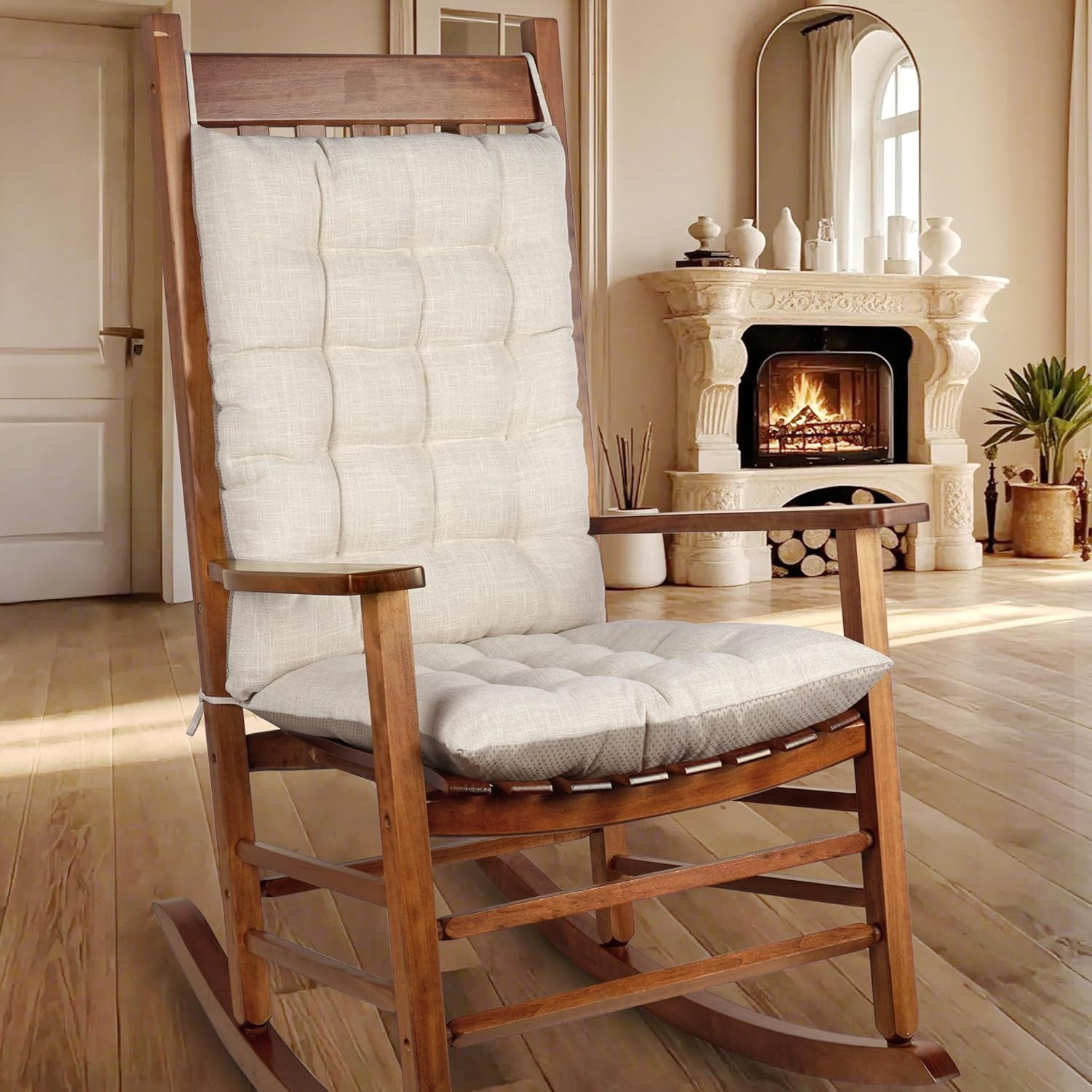 dxynlzq Non-Slip Rocking Chair Cushion Extra Large Chair Pads with High ...