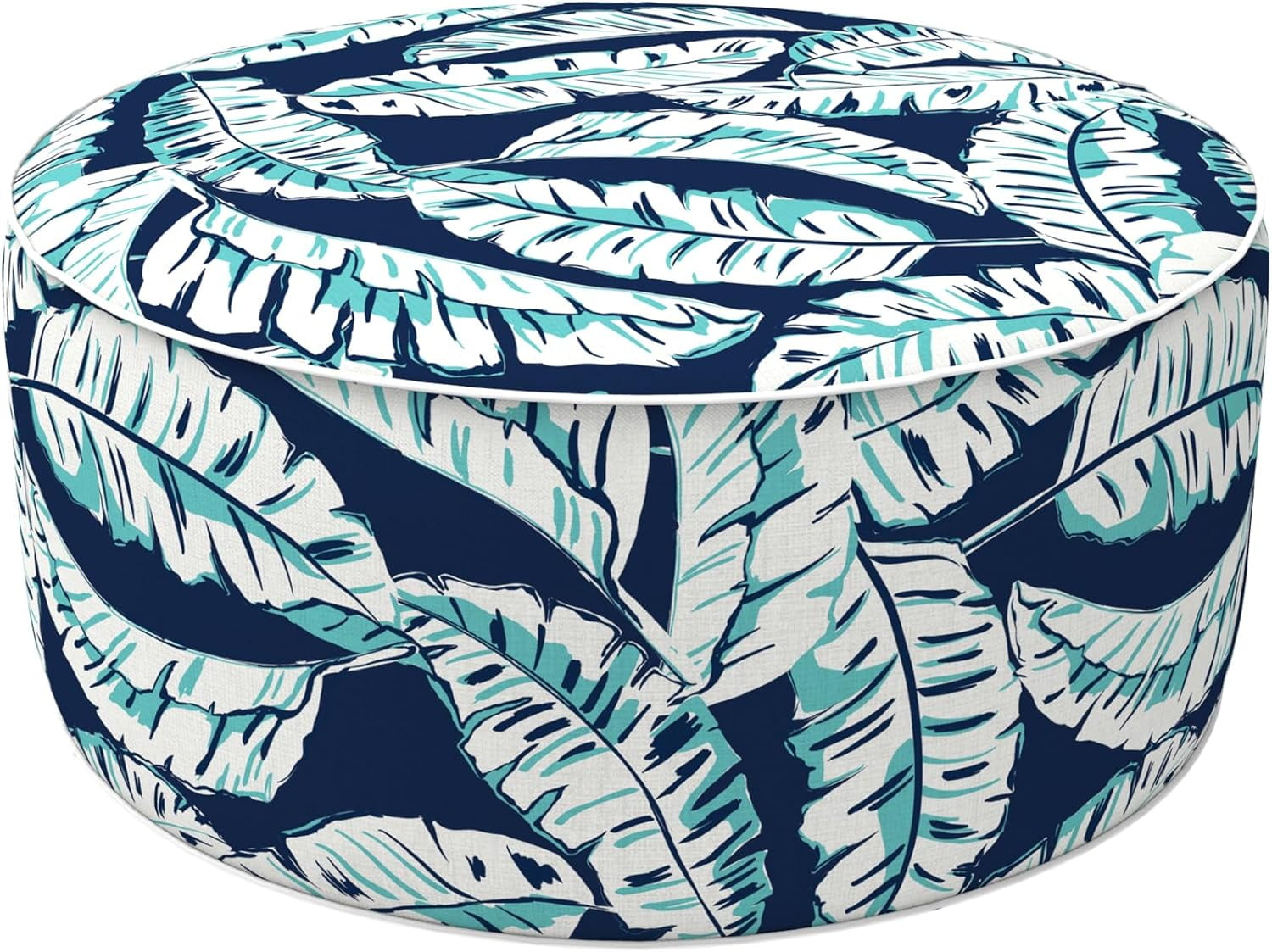 sasyxdc Outdoor Inflatable Ottoman Fade-Resistant Round Footrest Stool ...