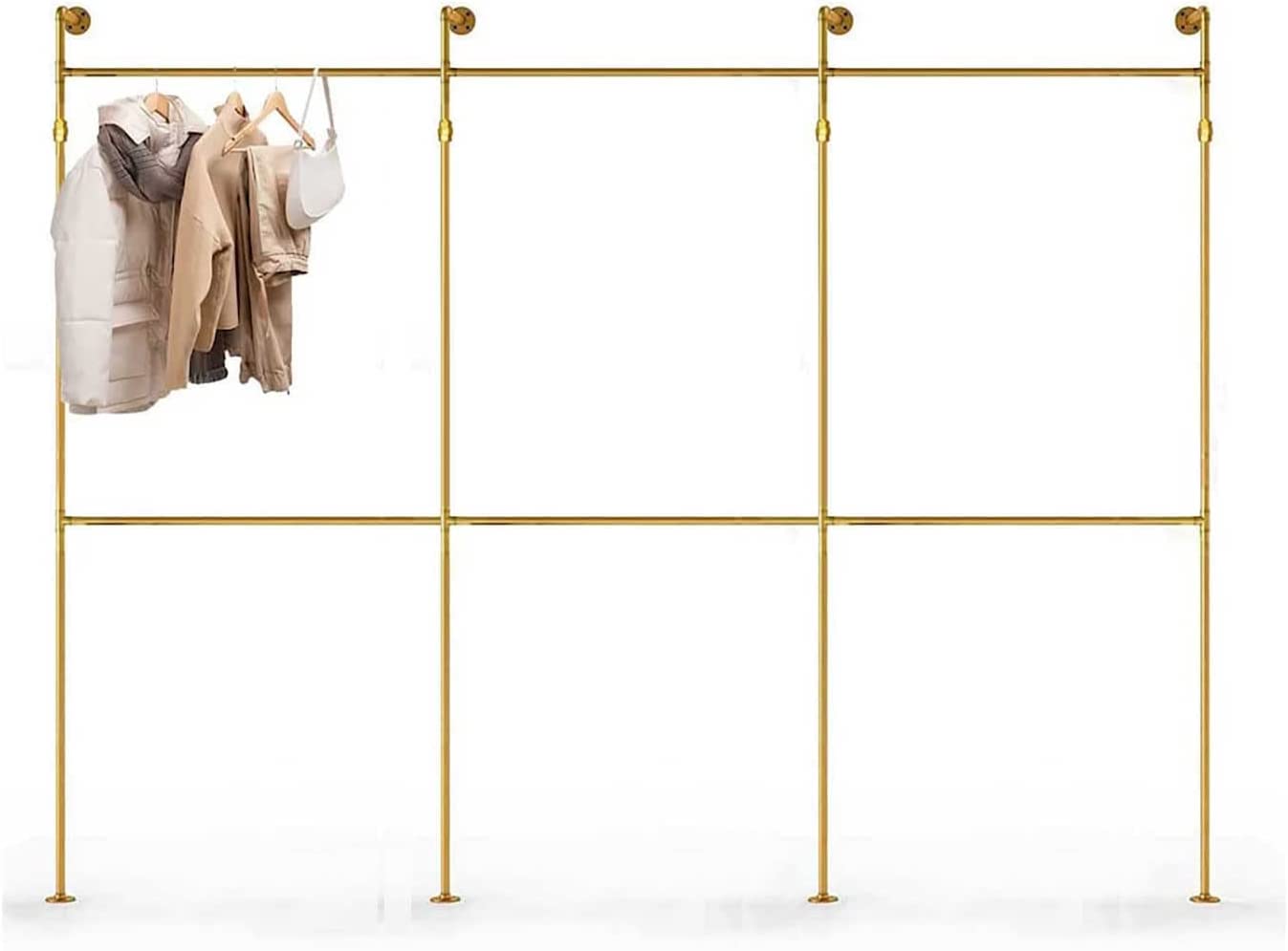 dxynlg Pipe Clothing Hanging Rod for Closet Wall Mounted Multi Purpose ...