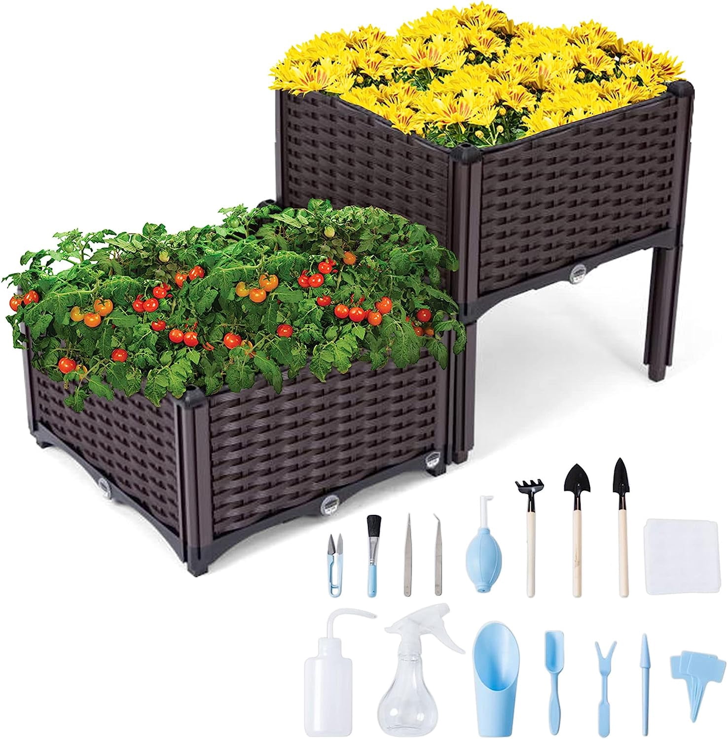 dxynlg Raised Garden Beds | Vegetable Raised Plant Kit | Elevated ...