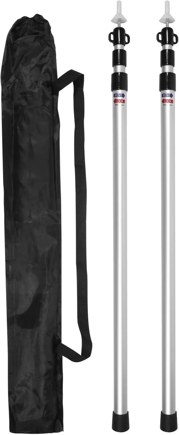 dxynlg Tarp Poles Telescoping Tent Poles Ultra-Lightweight Portable ...