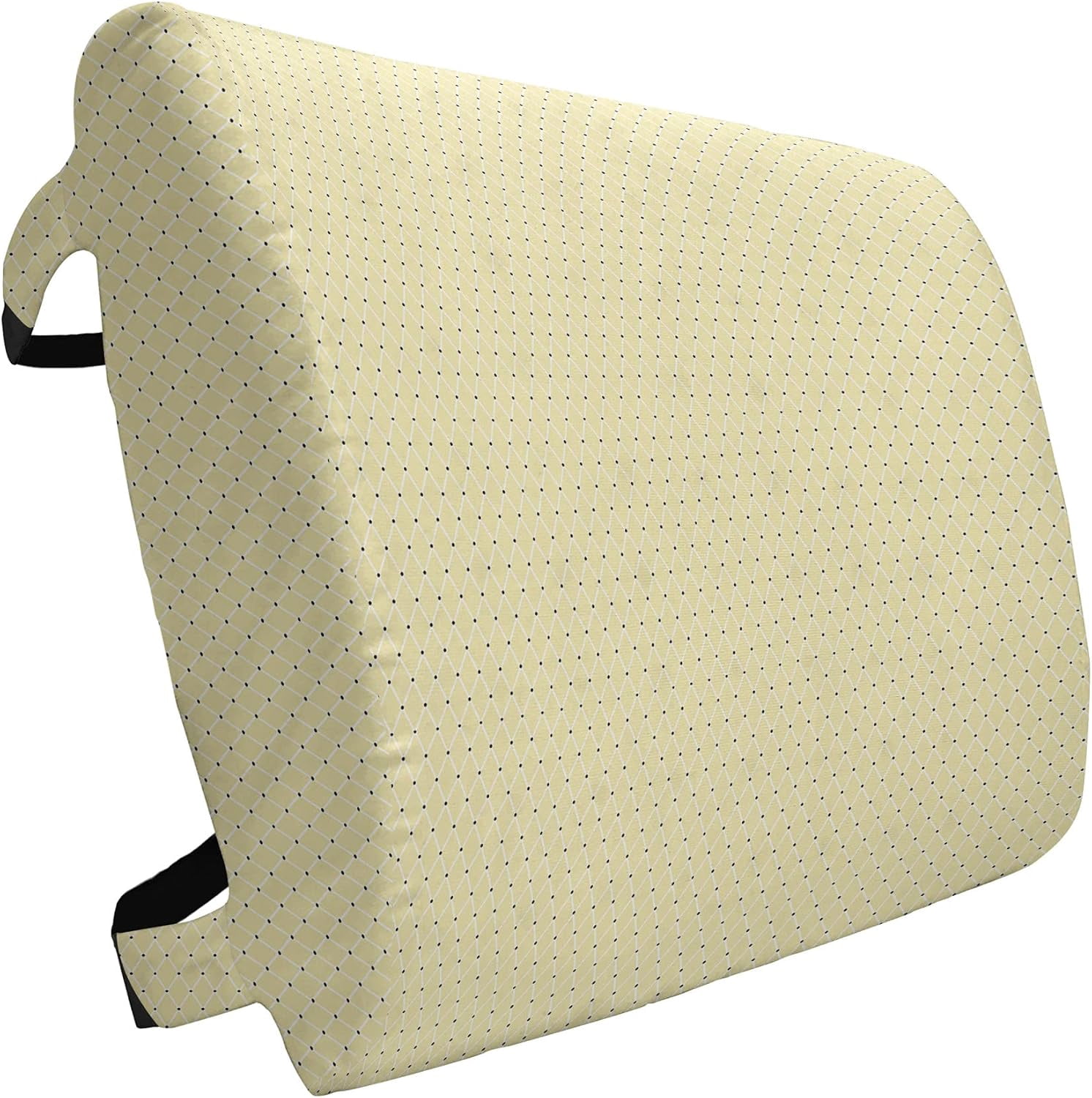 dxynlg Taupe and White Lumbar Back Support Pillow Ottoman Flowers ...