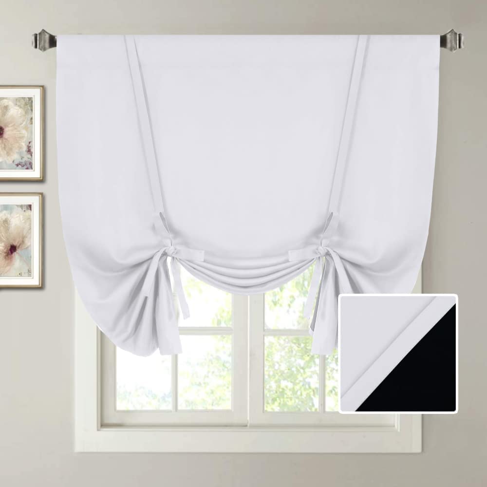 sdzjwix 100% Blackout Farmhouse Short Curtains for Kitchen Window ...
