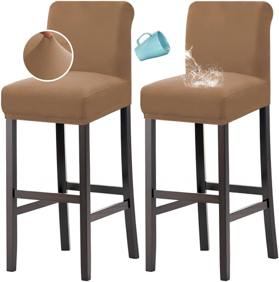 dxynlzq 100% Waterproof Bar Stool Cover Stretch Counter Stool Pub Chair ...