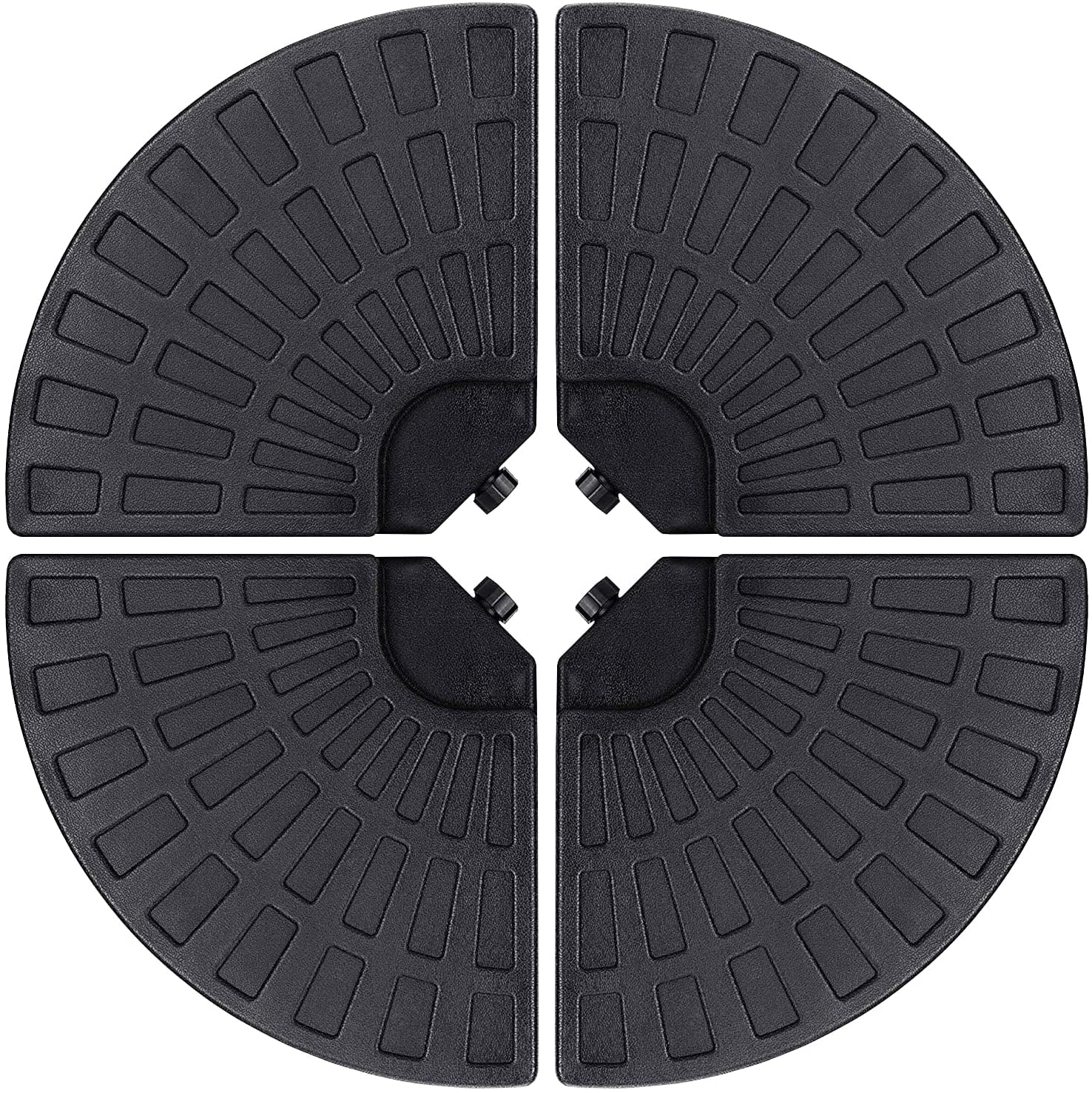 dxynlzq 18.9" 4Pcs 13L Fan Shaped Water or Sand Filled Base/Fan Style ...