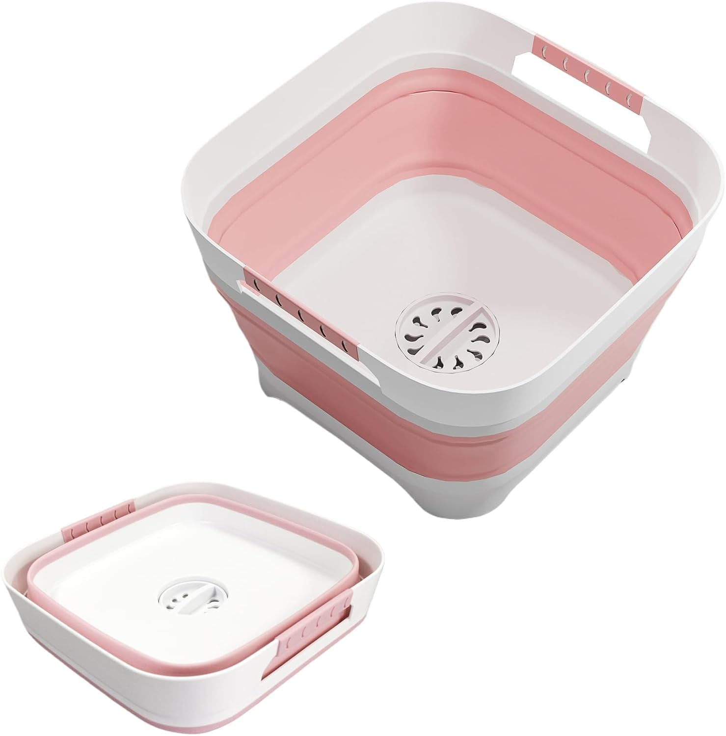 dxynlzq 2.6 Gal(12L) Collapsible Dish Bucket with Drain Plug Portable ...