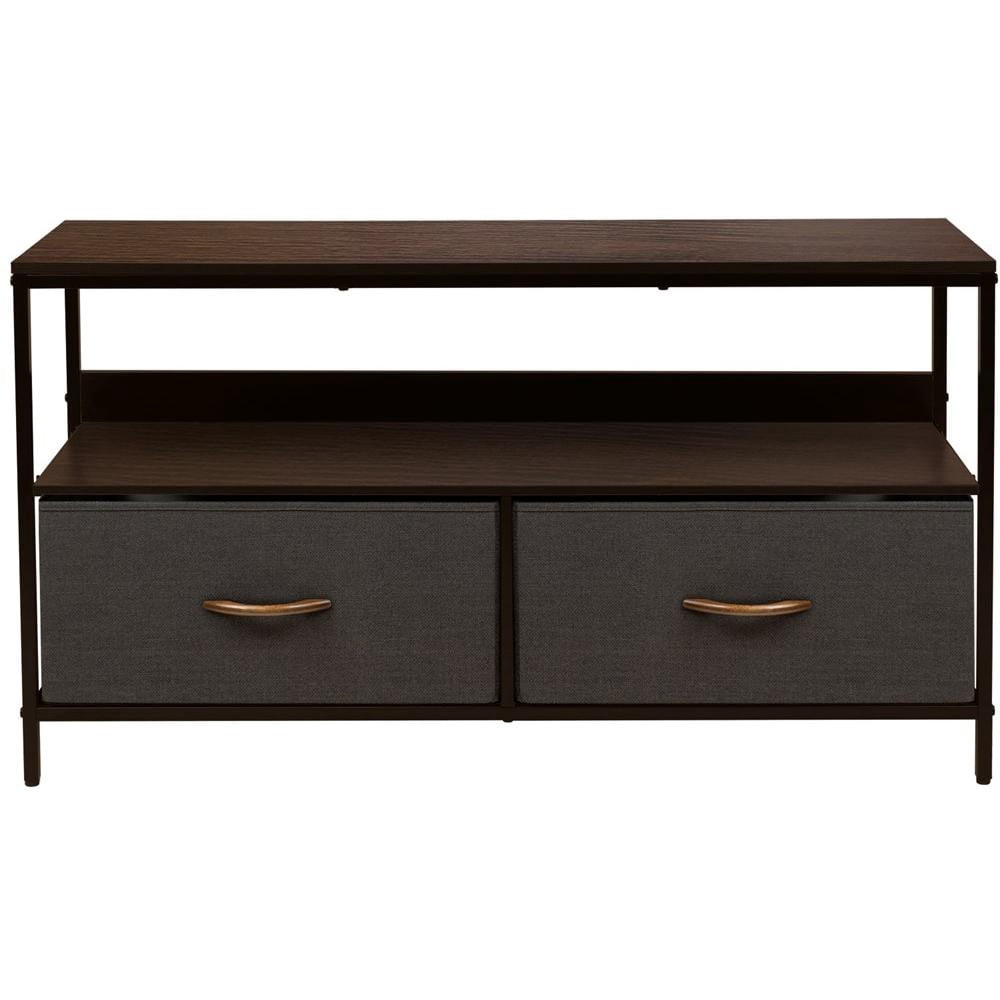 dxynlzq 2 Drawer TV Stand Dresser with Wood Top - Walmart.com