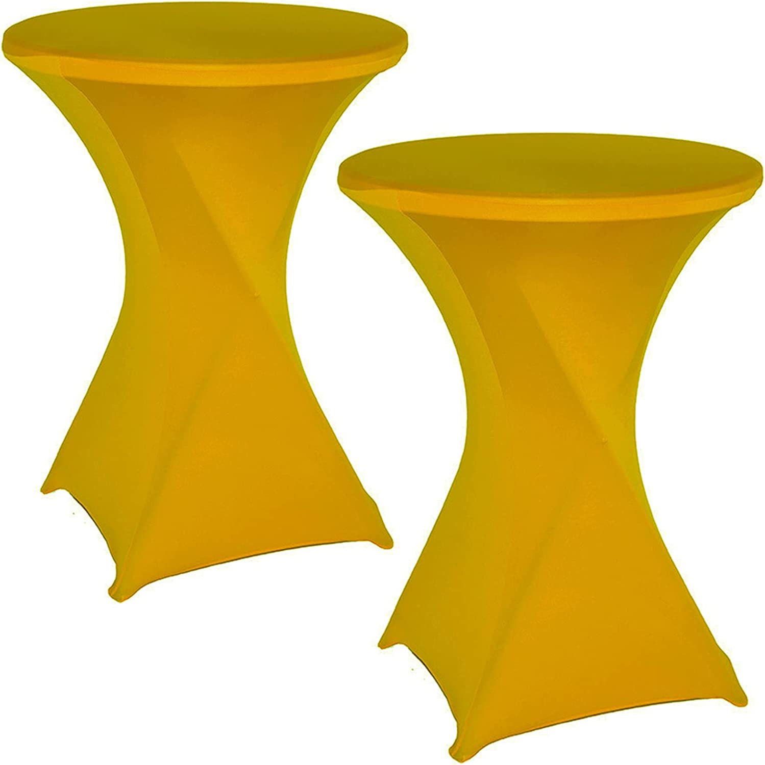 dxynlzq 2 Pack 32x43 Inch Green Cocktail Spandex Round Tablecloth ...