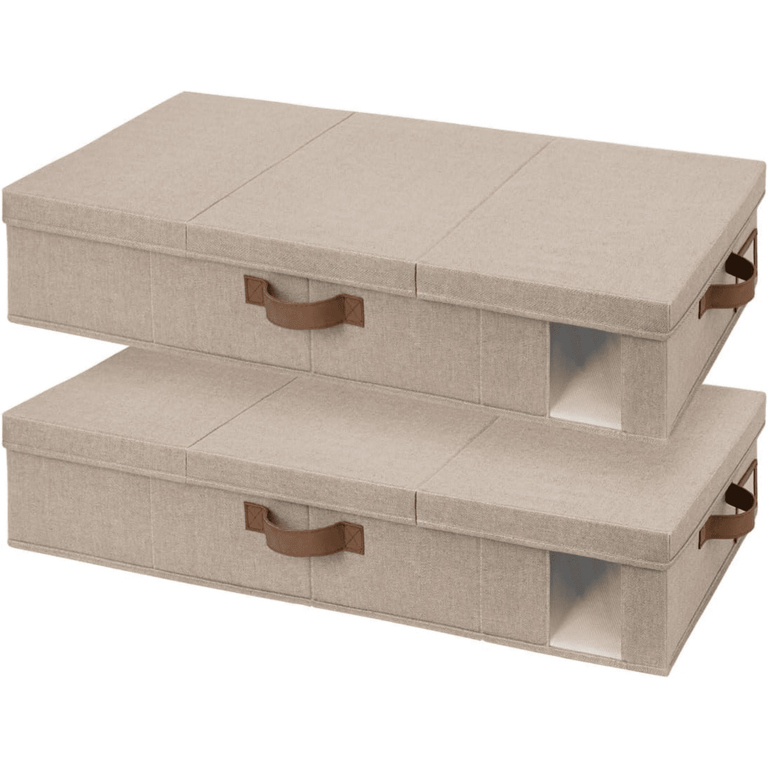 dxynlzq 2-Pack Under Bed Storage Bins with Lids Underbed Storage ...