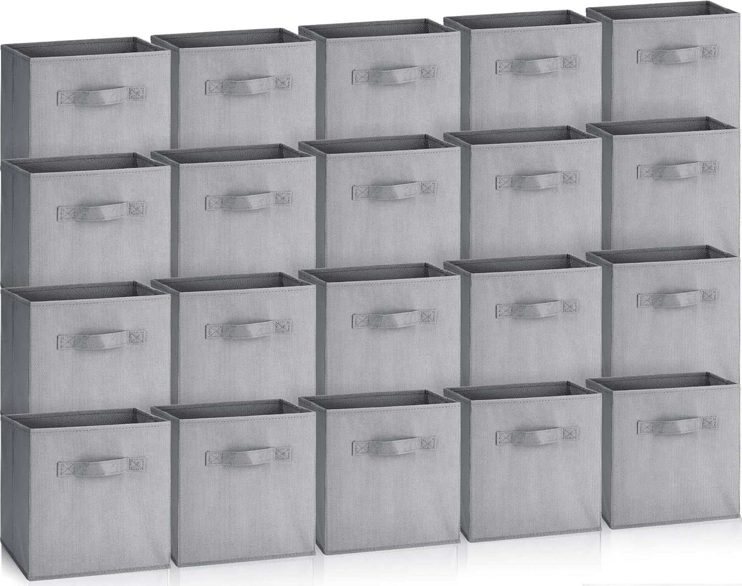 dxynlzq 20 Pcs Storage Cubes 11 Inch Cube Storage Bins Collapsible ...
