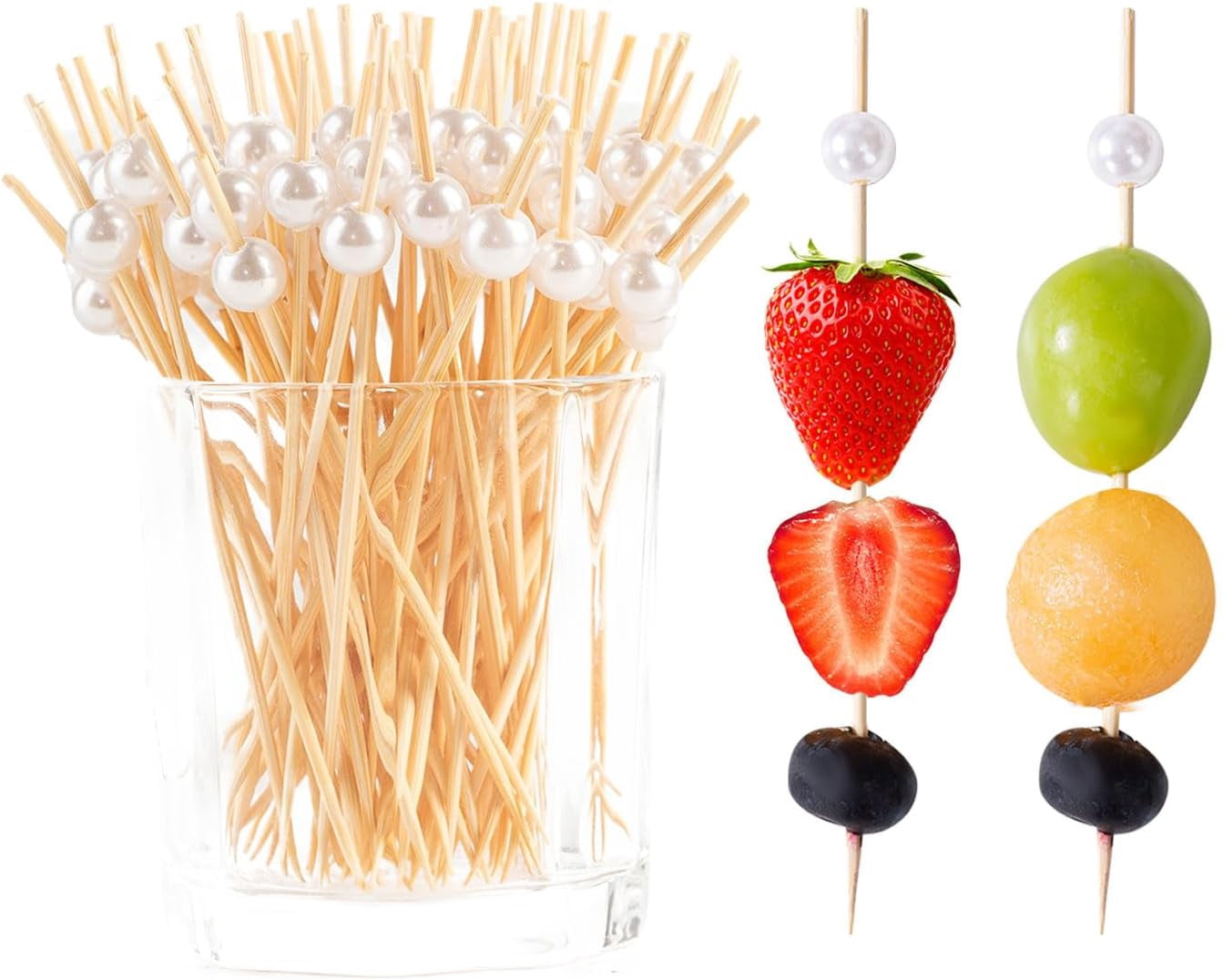 dxynlzq 200 Pcs Gold Heart Toothpicks 4.7 Inch Heart Skewers for ...