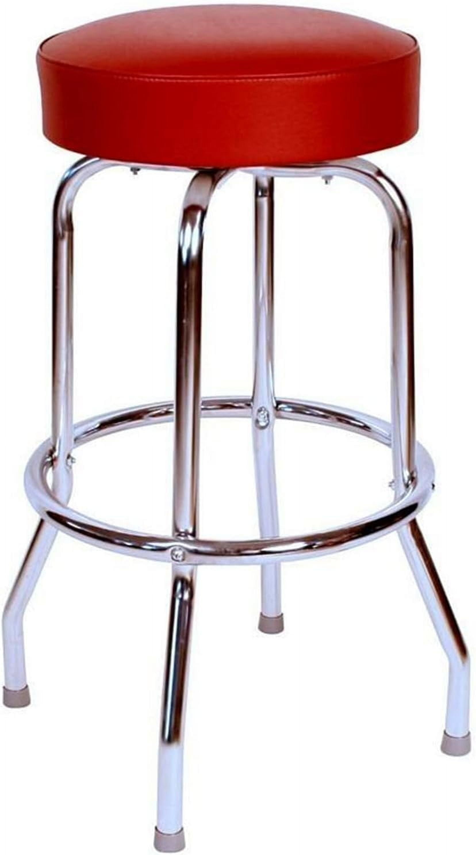dxynlzq 24 inch Backless Swivel Bar Stool with Chrome Frame and Wine ...