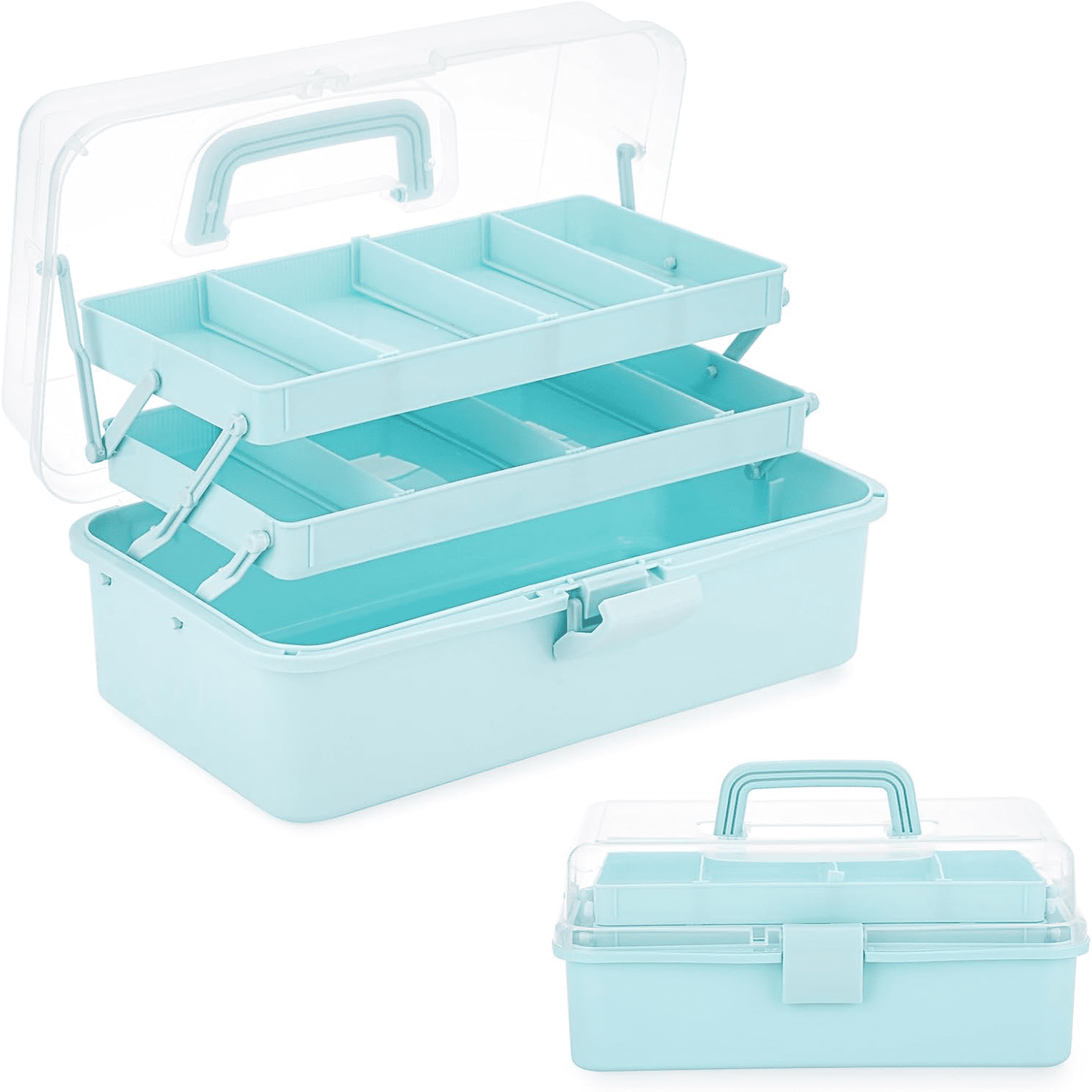 dxynlzq 3-Layer Plastic Dividing Storage Craft Organizer and Storage ...