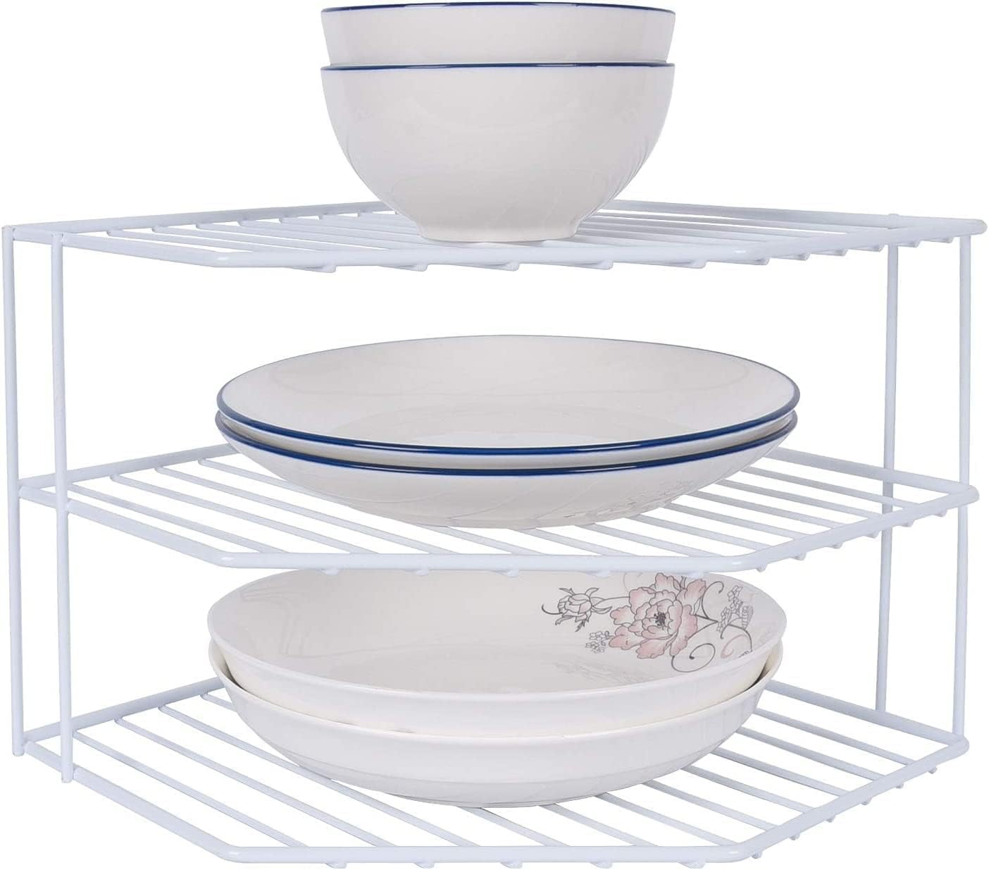 dxynlzq 3-Tier Corner Shelf Counter and Cabinet Organizer - Cabinet ...