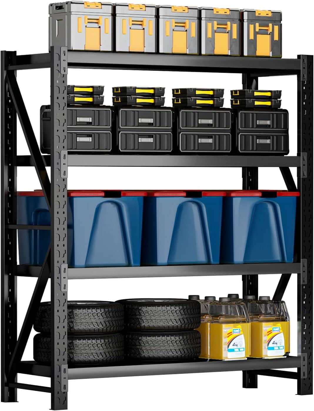 dxynlzq 3000LBS Heavy Duty Storage Shelves 78''H Metal Garage Shelving ...