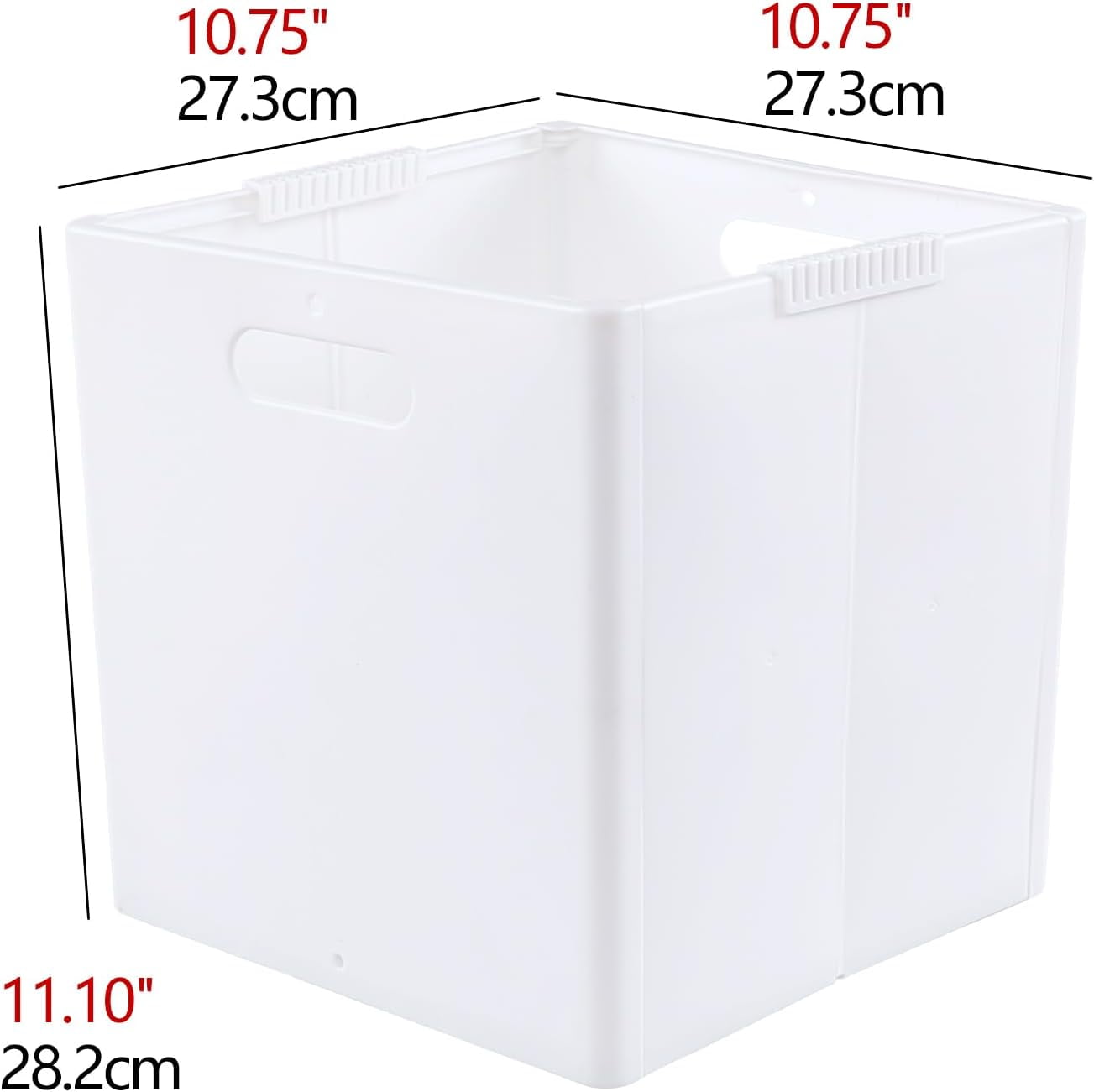 dxynlzq 4-Pack Collapsible Plastic Storage Cube Bins Foldable Cube ...
