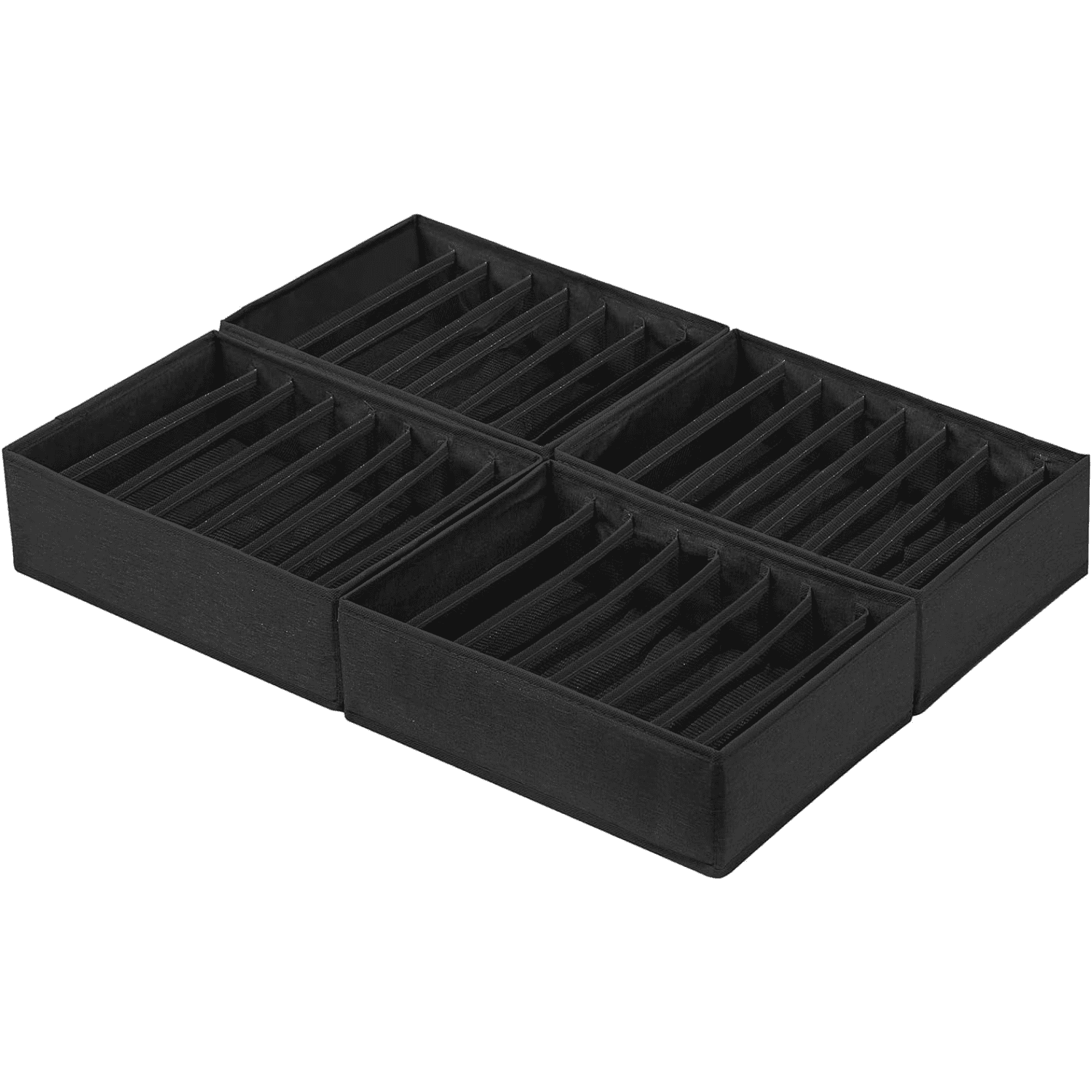 dxynlzq 4 Pack Drawer Organizers for Clothing 8 Grids Foldable Closet ...