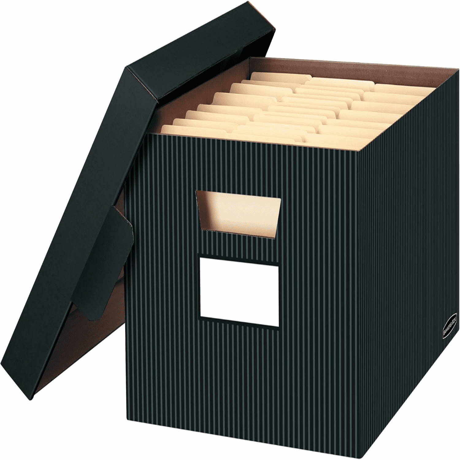 chdqwer 4 Pack STOR/File Decorative Medium-Duty File Storage Boxes ...