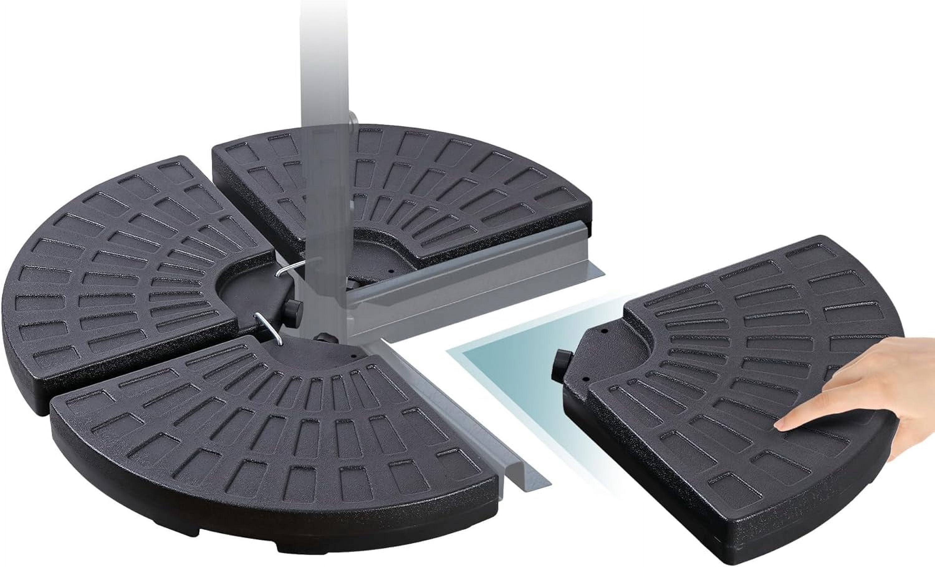 dxynlzq 4 Piece Cantilever Offset Base Heavy Duty Round Stand with Easy ...