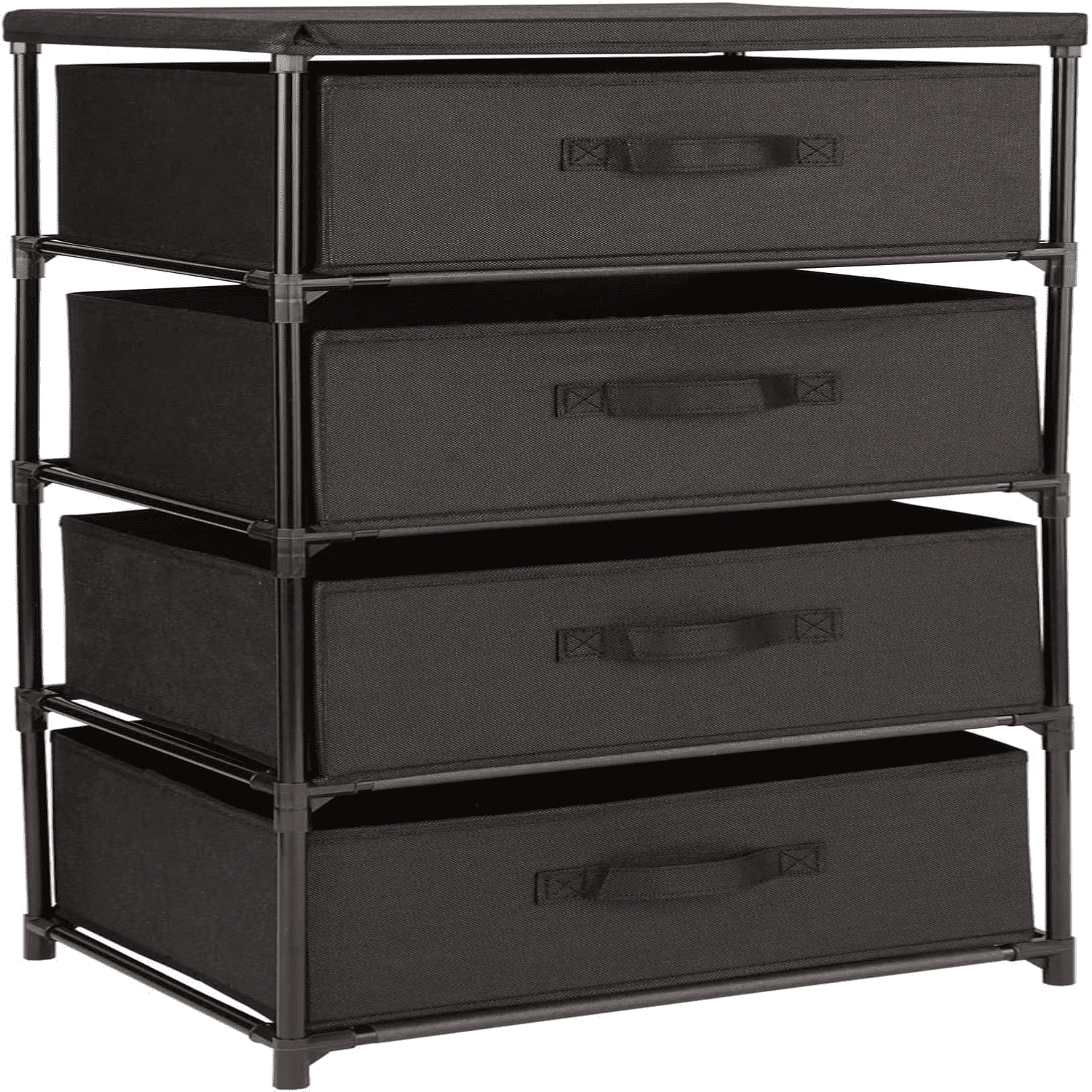 dxynlzq 4-Tier Tall Closet Dresser with Drawers - Clothes Organizer and ...