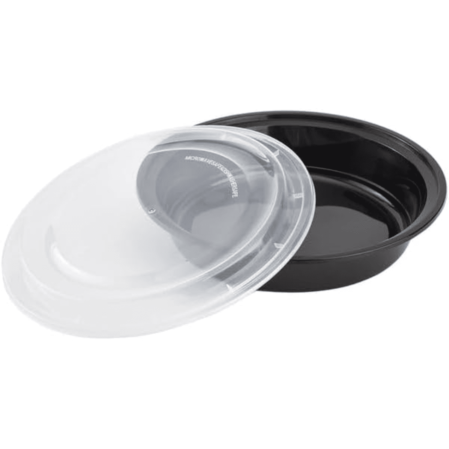 dxynlzq 48oz Disposable Black Meal Prep/Bento with Clear Dome Lids ...