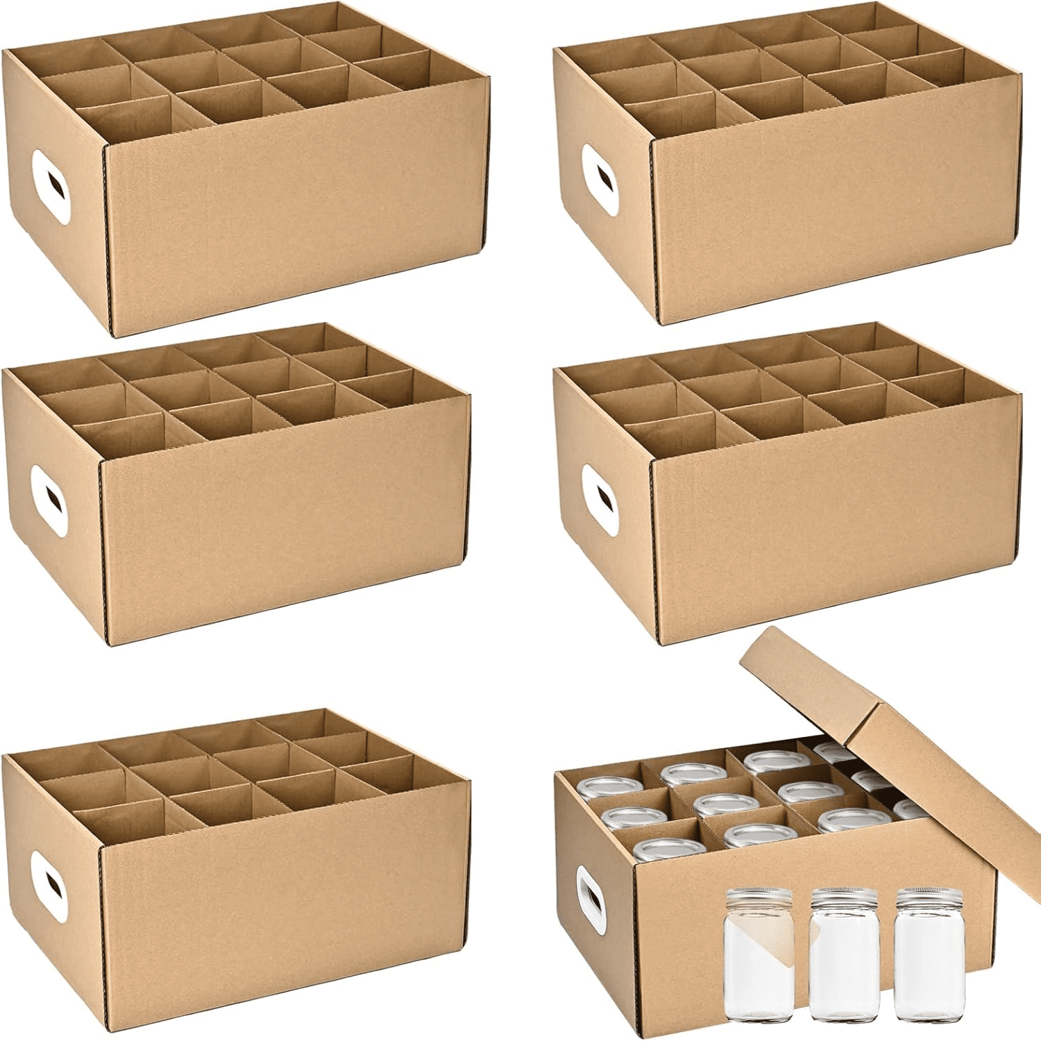 dxynlzq 6 Pcs Canning Jar Storage Boxes Fits 32 oz Regular or Wide ...