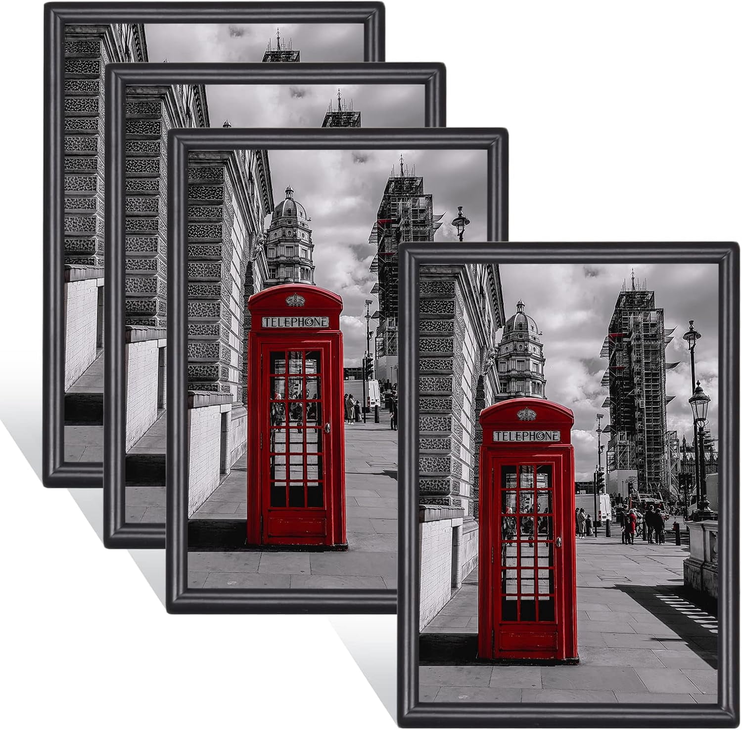 dxynlzq 6x6 Picture Frame Black Thin Metal Square Picture Frames for ...