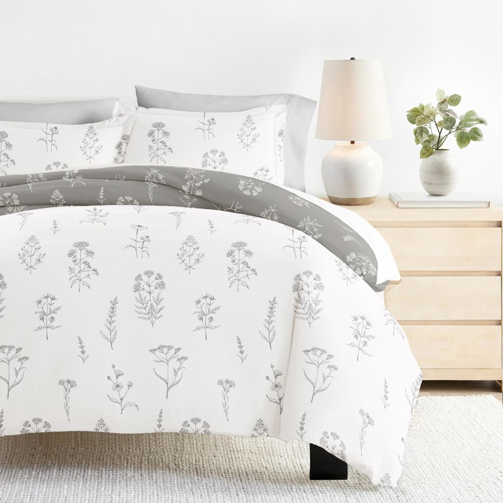 dxynlzq 8PC Bedding Bundle Patterned Duvet Cover White Comforter and ...