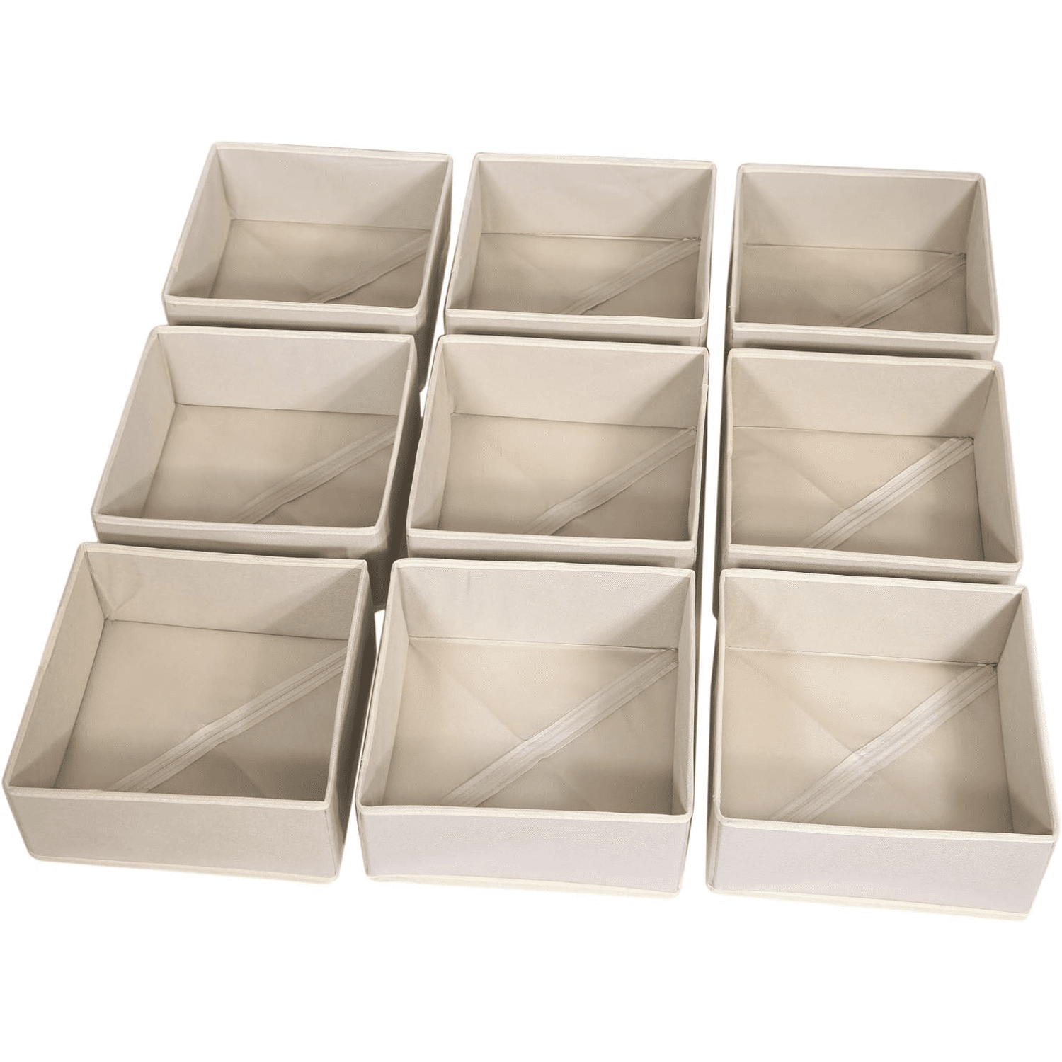 dxynlzq 9 Pack Foldable Cloth Storage Closet Dresser Drawer Organizer ...