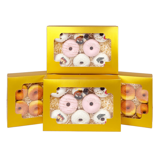 dxynlzq Auto-pop up White Cookie with Window 12x8x2.5 inch 32 Packs Two ...