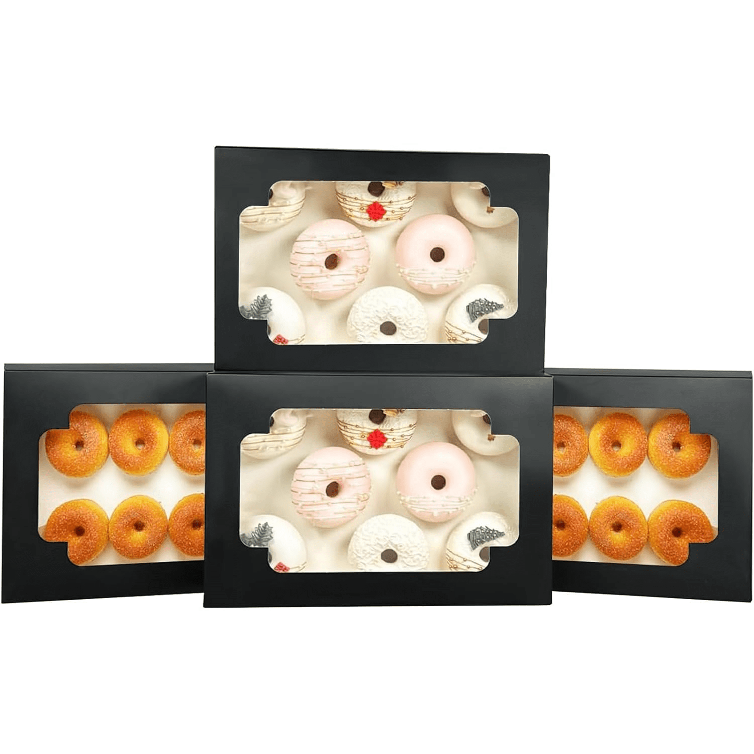 dxynlzq Auto-pop up White Cookie with Window 12x8x2.5 inch 32 Packs Two ...