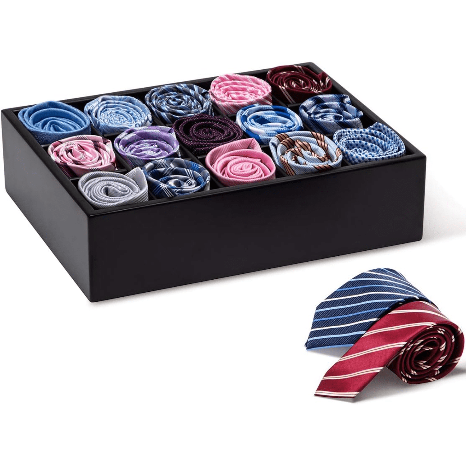 dxynlzq Bamboo Closet Drawer Divider - Storage Organizer with 15 ...