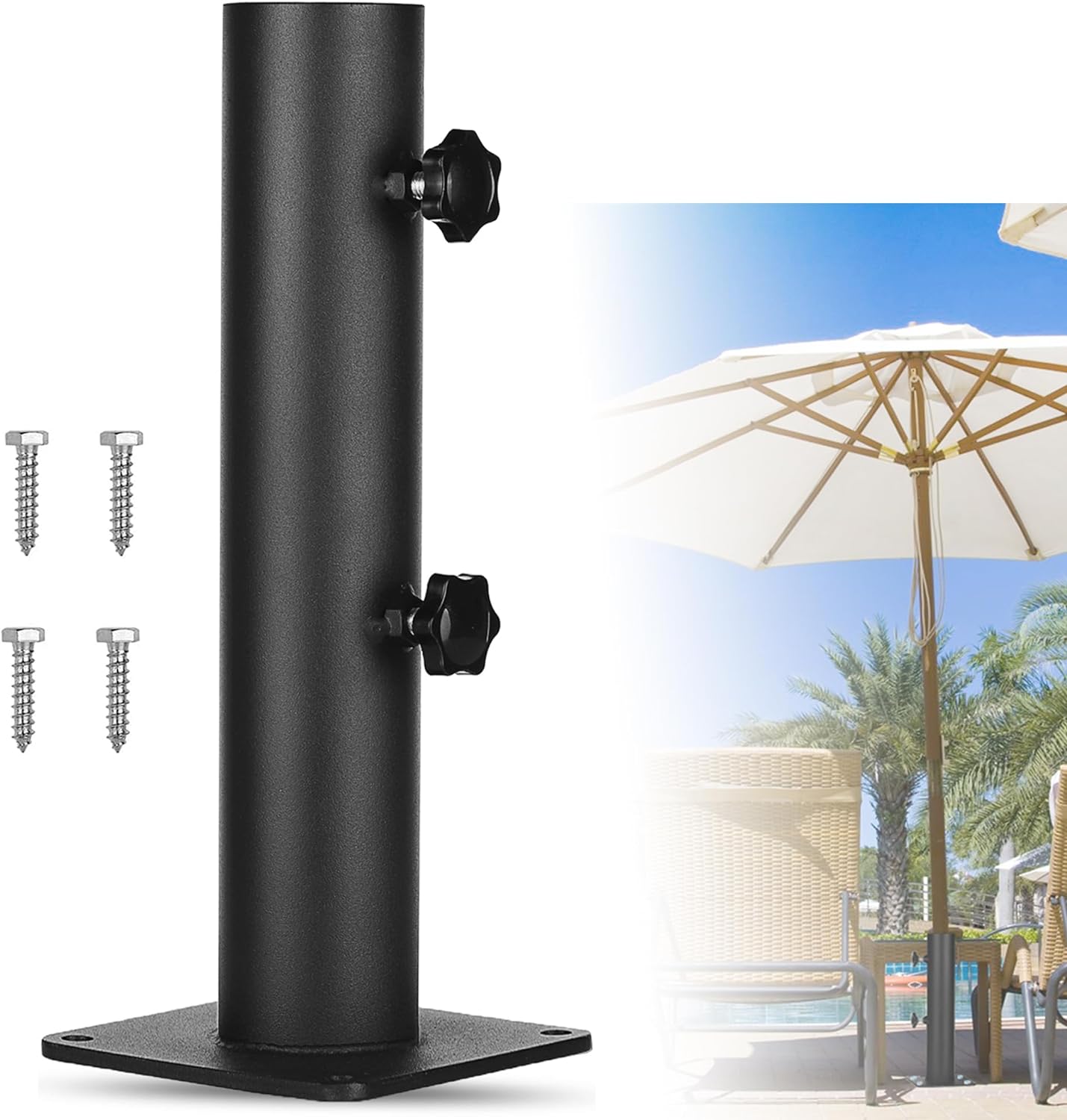 dxynlzq Base Deck Mount Holder Heavy Duty Clamp Hand-Turn Knob Base ...