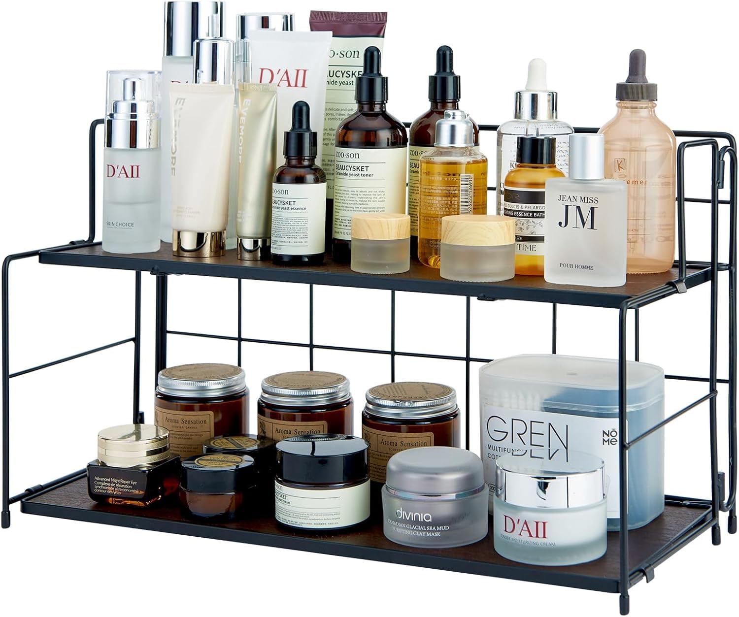 dxynlzq Bathroom Counter Organizer 10-Second Tool-Free Install 2 Tier ...