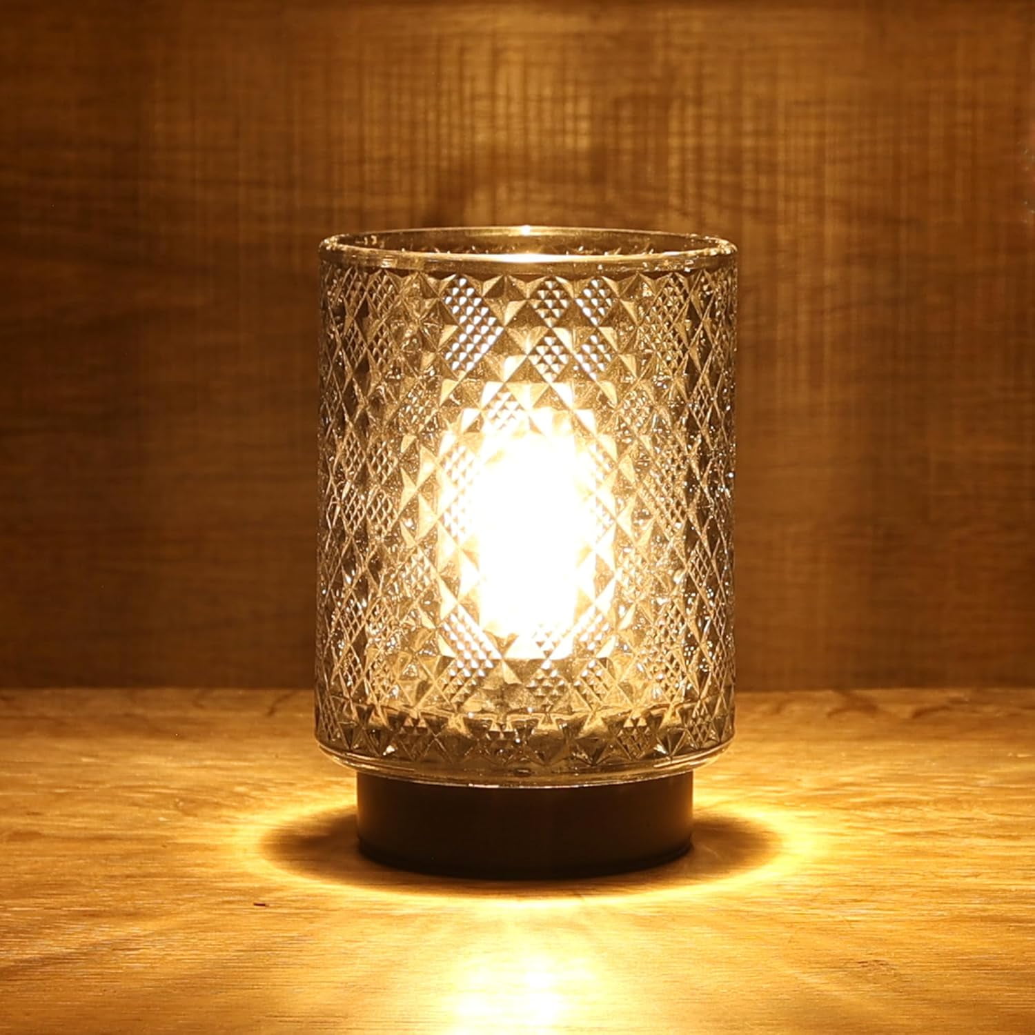 dxynlzq Battery Operated Lamp with Timer Small Table Lamp with LED Bulb ...