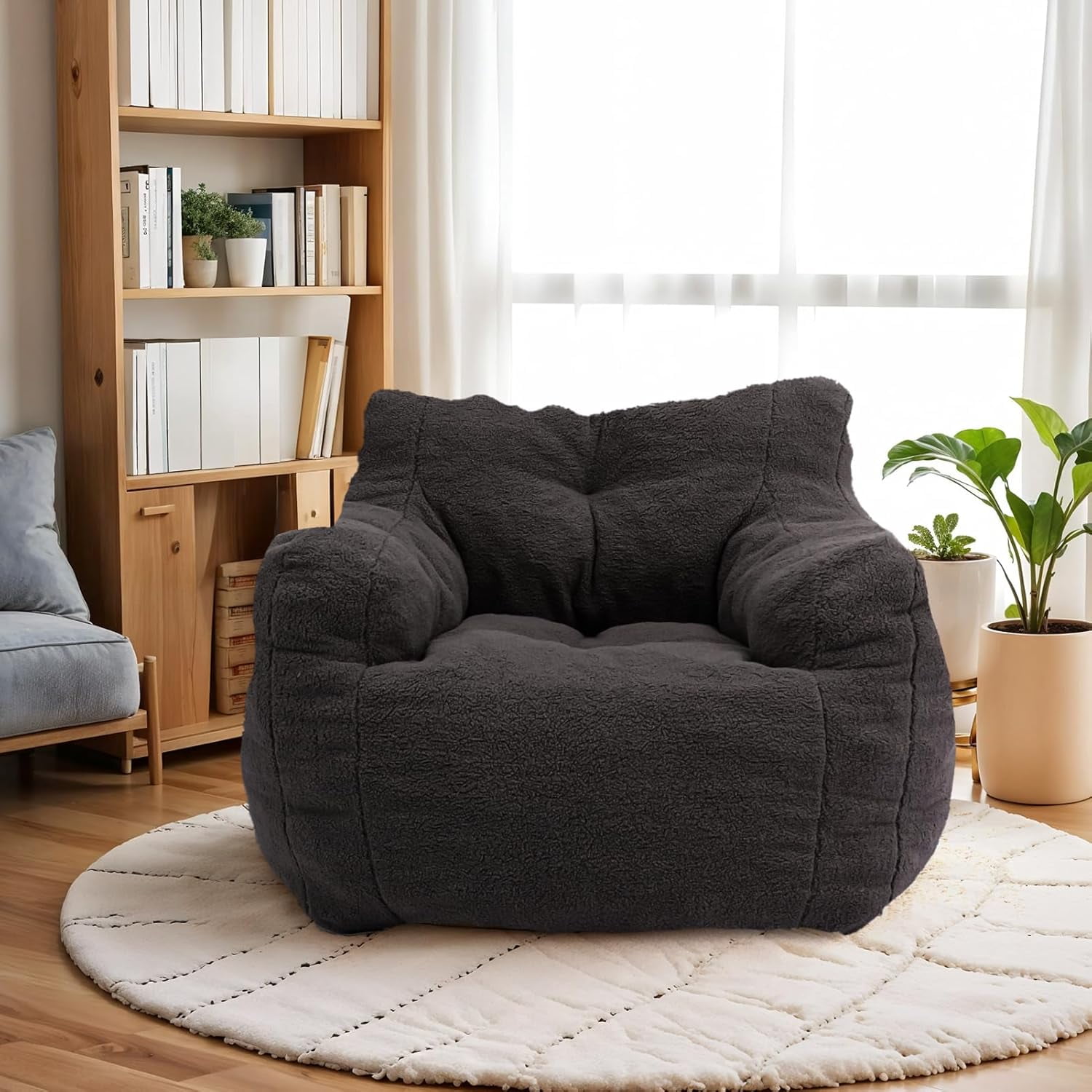 dxynlzq Bean Bag Chair for Adult and Teens 3FT Pre-Filled Soft Teddy ...