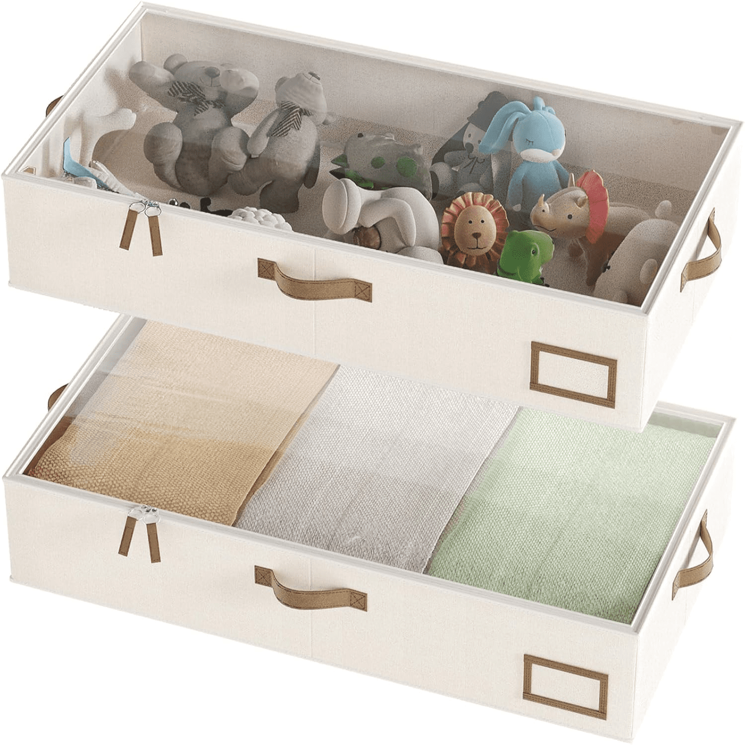 dxynlzq Under Bed Storage Containers 2-Pack Underbed Storage ...