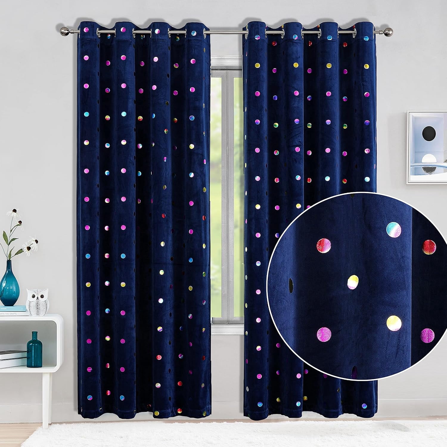 dxynlzq Blackout Curtains for Bedroom Seamless Sage Floral Print 84 ...