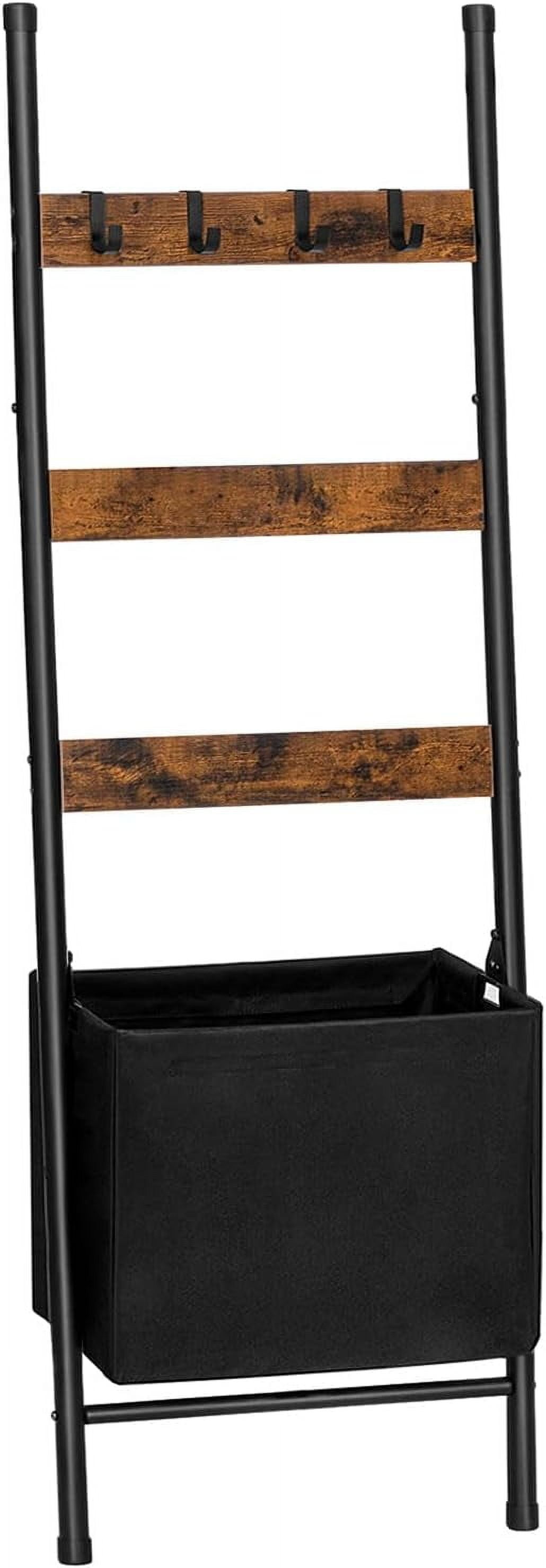dxynlzq Blanket Ladder with Basket 17.3\u201DL x 63.4\u201DH Towel Rack ...
