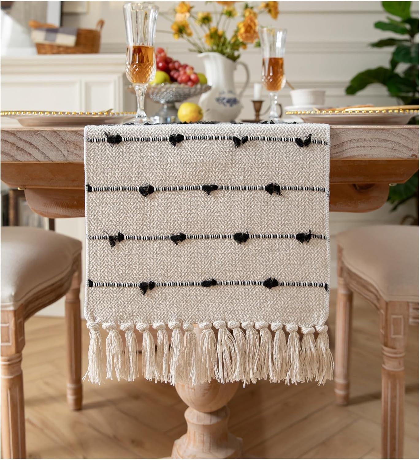 dxynlzq Boho Table Runner 48 Inchs Long for Modern Farmhouse Room Home ...