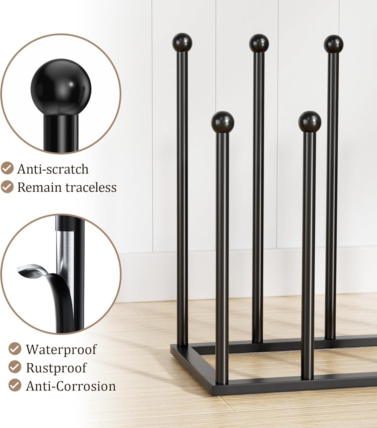 dxynlzq Boot Rack Organizer Tall Boots Black Boot Storage Organizer ...