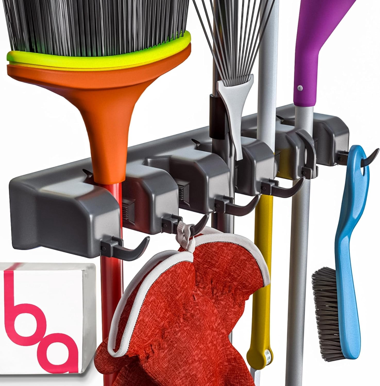 dxynlzq Broom Holder & Wall Mount Garden Tool Organizer - Laundry Room ...