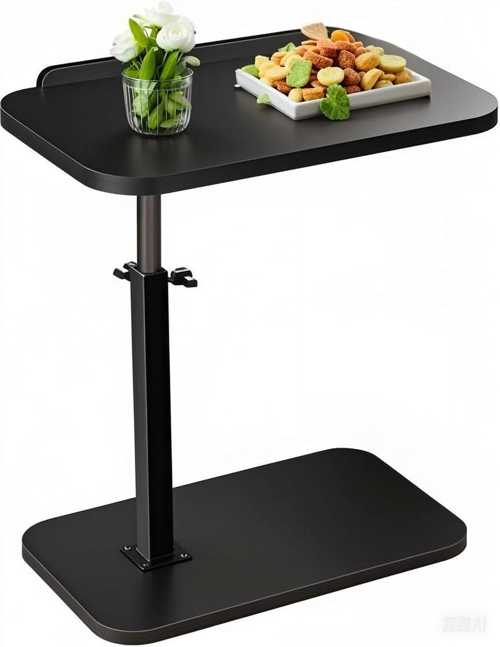 dxynlzq C Table End Table Adjustable Height Laptop Table for Couch、Bed、Reading Nook C Shaped End ...